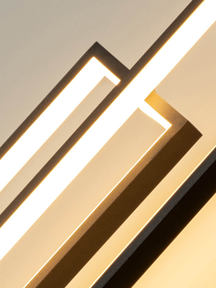 Modern Minimalist Rectangular Led Staircase Chandelier – FavorShopping