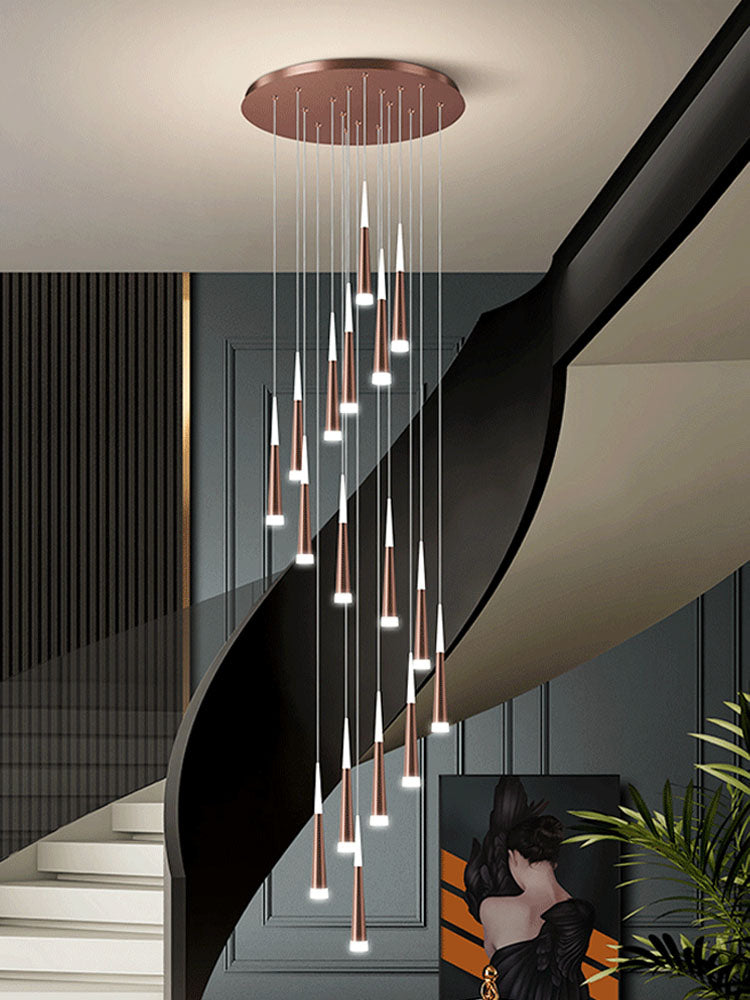Long Drop Meteor Modern Foyer Chandelier Ceiling Light
