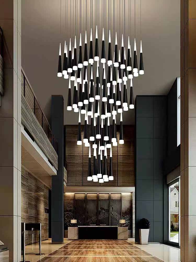 Long Drop Meteor Modern Foyer Chandelier Ceiling Light